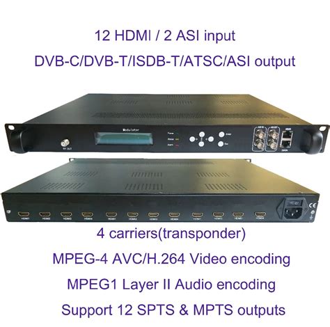 Transponders P Multi HDMI To DVB C DVB T ATSC ISDB T Encoder Modulator Digital TV Headend