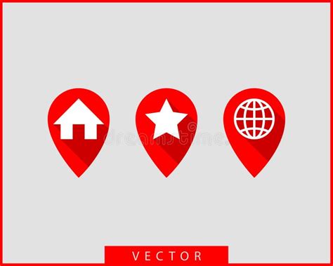 Map Icons Marker Pointer Pin Location Vector Icon Stock Vector Illustration Of Bubble