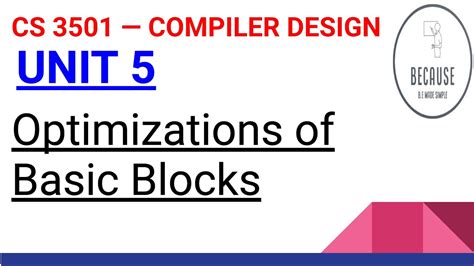 58 Optimization Of Basic Blocks In Tamil Youtube
