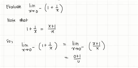 SOLVED Determine The One Sided Limit Numerically Use Symbolic Notation And Fractions Where