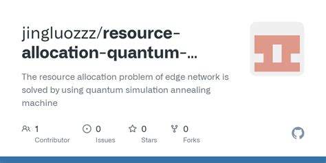 GitHub Jingluozzz Resource Allocation Quantum Computing The Resource