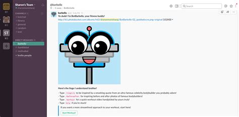 botbarbello the ruby bodybuilder slackbot on behance