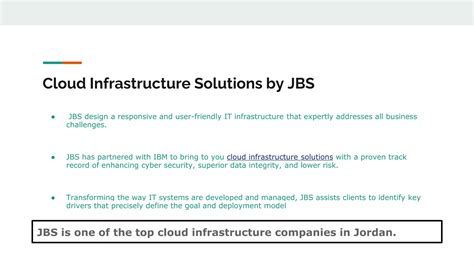 Cloud Infrastructure Solutions Ppt