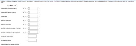 Answered Analyze And Sketch The Graph Of The… Bartleby