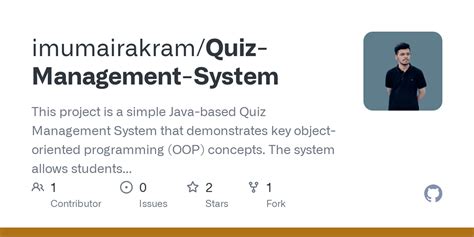 Github Imumairakramquiz Management System This Project Is A Simple Java Based Quiz