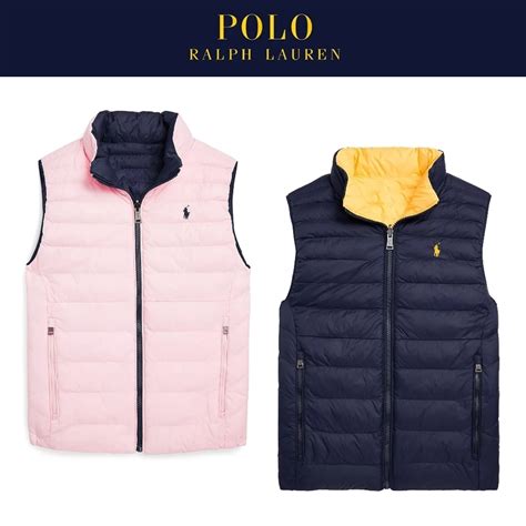 [미국백화점] 폴로랄프로렌 키즈 리버서블 패딩 조끼 베스트 성인여성착용 상품 상세 크로켓