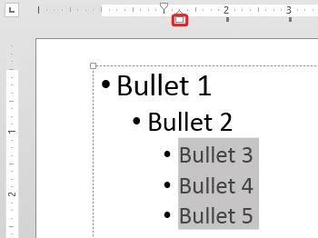Tweak Bulleted Paragraphs With Left Indent Marker In PowerPoint For Windows