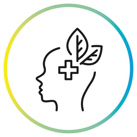 Icono De Salud Mental Vector Premium