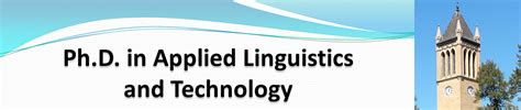 Ph D In Applied Linguistics And Technology • Applied Linguistics Program • Iowa State University