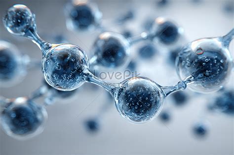 분자 구조의 과학적 이미지