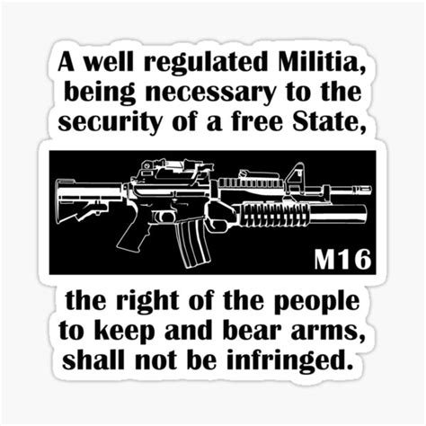 The Us Second Amendment Sticker For Sale By Hightree Redbubble