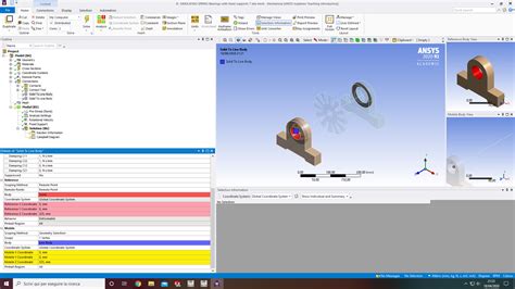 How Do I Simulate Bearing Not Directly Connected To The Ground In Ansys