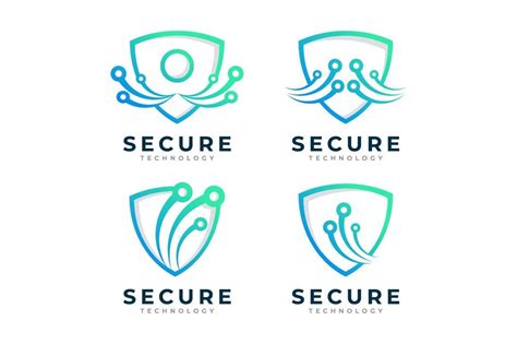 Shield Technology Icon Secure Tech Logo Graphic By Didistore