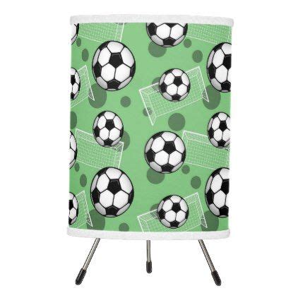 Soccer Ball And Goal Pattern Green Tripod Lamp Nursery Ideas T Present Idea Diy Individual