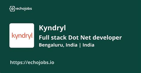 Kyndryl Is Hiring Full Stack Dot Net Developer Bengaluru India India Net Aspnet Html Node