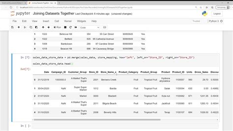 Python And Pandas Joining Datasets Together Youtube