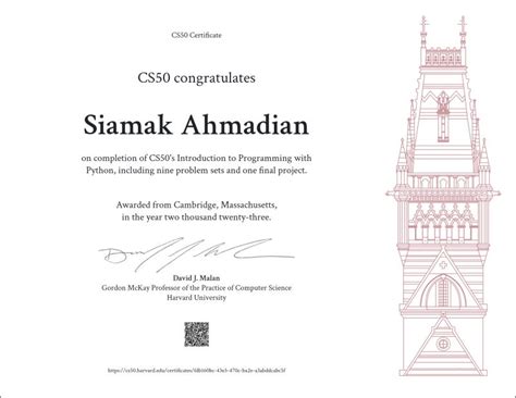Siamak Ahmadian On Linkedin Completion Certificate For Introduction To Programming With Python
