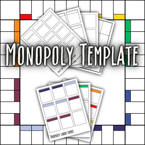 Monopoly Board Blank Template