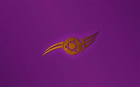 Обои Ubuntu розовый фон от Ms Dred картинки на рабочий стол и заставки