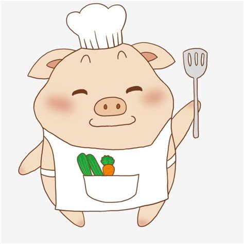 ลูกหมูการ์ตูนวาดด้วยมือสำหรับใช้ในเชิงพาณิชย์ ทาสีด้วยมือ การ์ตูน