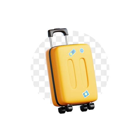 Suitecase 3d Illustration Premium Psd