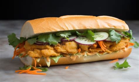 Photo Of Po Boy Bread Stock Illustration Illustration Of Dressed