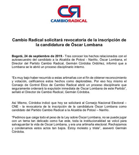 Candidato De Cambio Radical En Nariño Se Autosecuestró El Partido