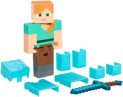 Minecraft Alex In Diamond Armor Figure Toys And Games