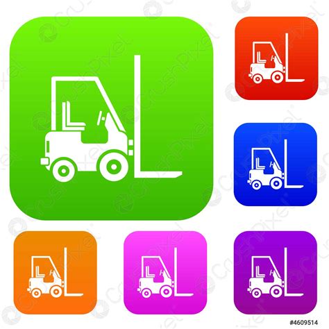 Stacker Loader Set Collection Stock Vector 4609514 Crushpixel