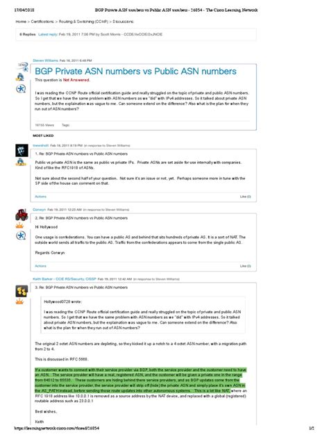 bgp private asn numbers vs public asn numbers not answered pdf