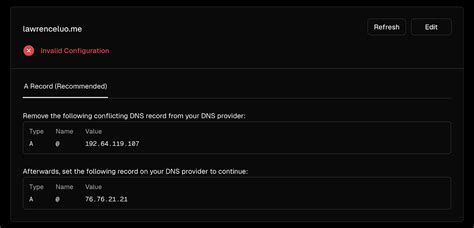 Dns Configuration Not Updated After Weeks Help Vercel Community