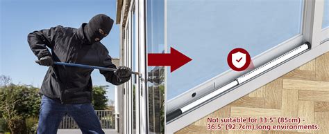 Acemining Heavy Duty Sliding Door Security Bar 20 50in Adjustable