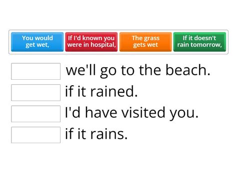 Conditionals Match Up