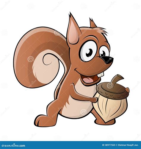 Funny Cartoon Squirrel Stock Vector Illustration Of Squirrel 38977565