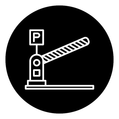 Premium Vector Parking Barrier Icon