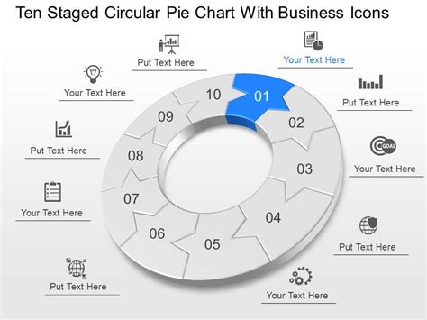 10 Step Circular Diagram Style For Powerpoint Slidemodel 72D