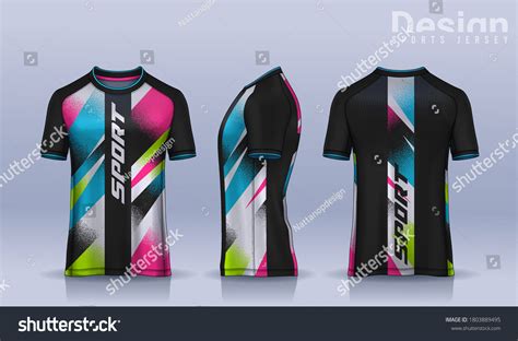 티셔츠 스포츠 디자인 템플릿 축구 저지 스톡 벡터로열티 프리 1803889495 Shutterstock