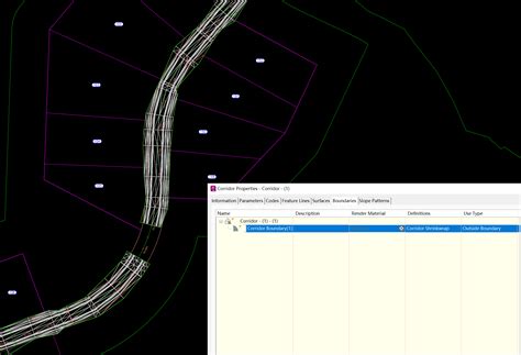 corridor surface boundary by region autodesk community