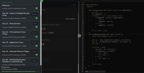 Gfg160 Geekstreak2025 Dsa Problemsolving Binarysearch