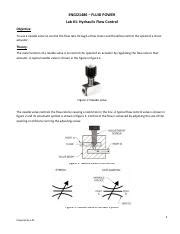 Manual Lab1 Hydraulic Flow Control 1 Pdf ENGI21486 FLUID POWER