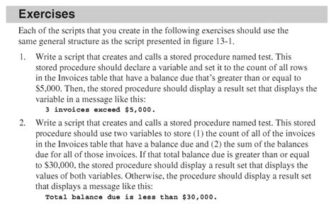 Solved Each Of The Scripts That You Create In The Following Chegg
