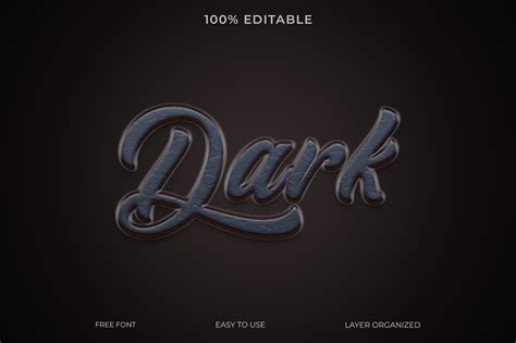 Dark Blurry Text Effect Style PSD Graphic By Imamul Creative Fabrica