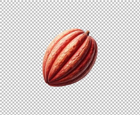 Fresh Cocoa Beans Isolated Transparent Background Ai Generative Premium AI Generated PSD