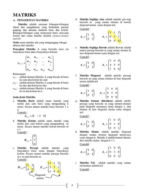 Materi Matriks Pdf