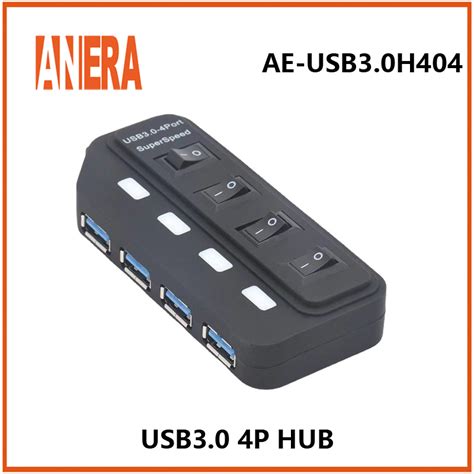 High Quality 4port USB 3 0 Multi Function Charger Hub With Power On Off Switch Adapter Cable For