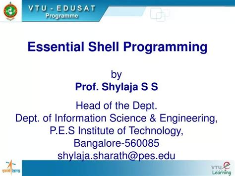 PPT Essential Shell Programming PowerPoint Presentation Free Download ID 3890021