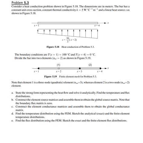 Solved Problem 5 3 Consider A Heat Conduction Problem Shown