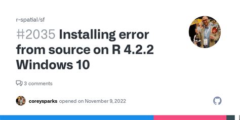 Installing Error From Source On R 422 Windows 10 · Issue 2035 · R Spatialsf · Github