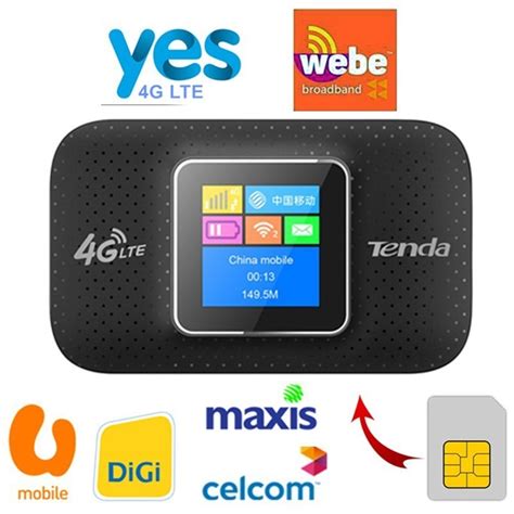 Official Tenda 4G185 V1 V2 4G LTE Advanced Portable Wireless WiFi Modem Router MiFi WEBE UNIFI