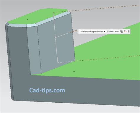 linear dimension in the synchronous modeling cad tips
